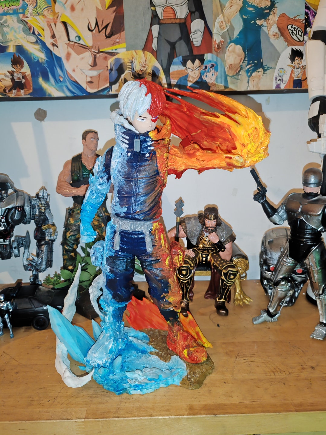 Shoto Todoroki My Hero Academia Model 16" Assembled and Painted - Etsy UK