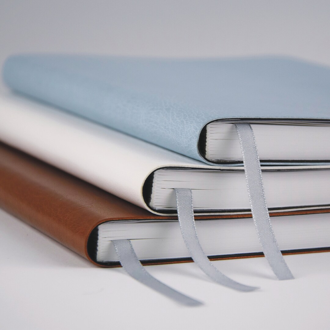 Leather-like A5 Blank Softcover Notebook - Etsy