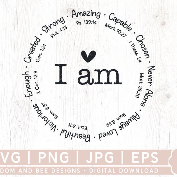 I Am Svg - Etsy