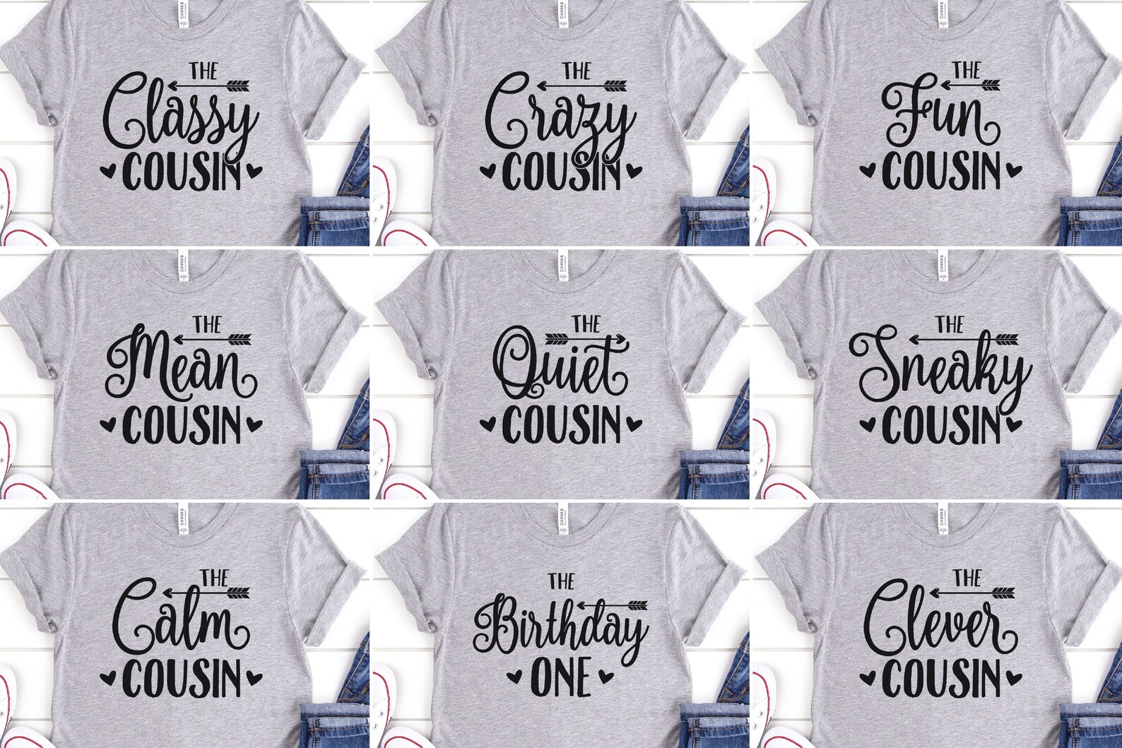 Cousins SVG Bundle 20 Cousin Matching Shirts Designs Cousin - Etsy