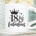 18 and Fabulous 18th Birthday Design Silhouette SVG PNG - Etsy