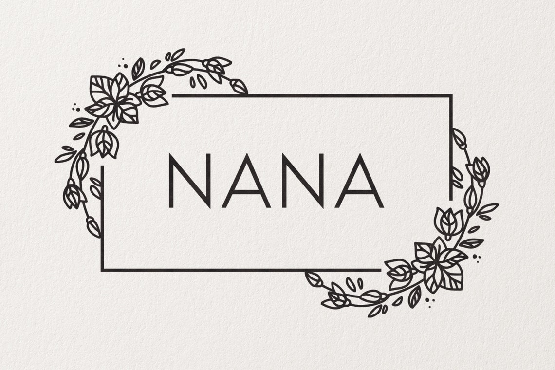 NANA Design Silhouette SVG PNG File Digital Download Mom | Etsy