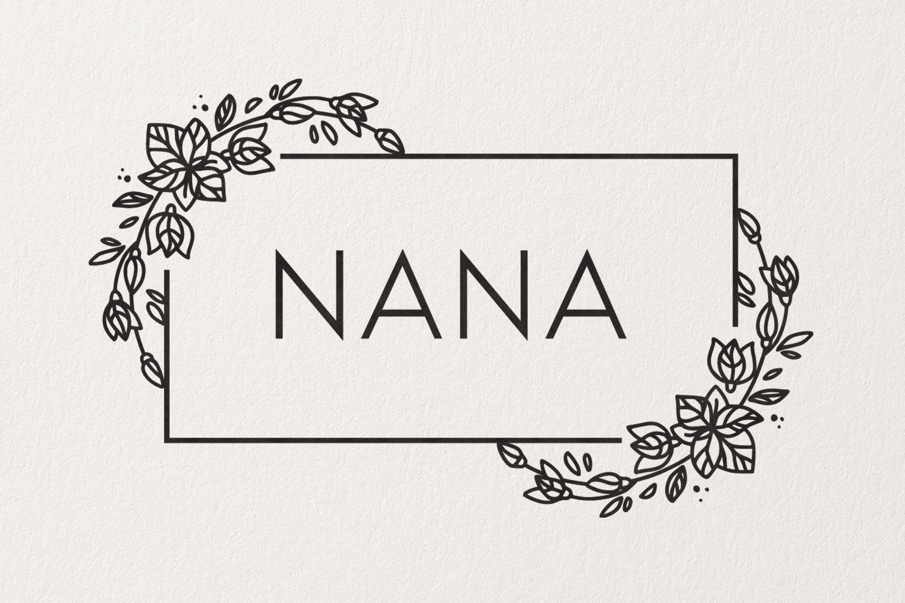 NANA Design Silhouette SVG PNG File Digital Download Mom | Etsy