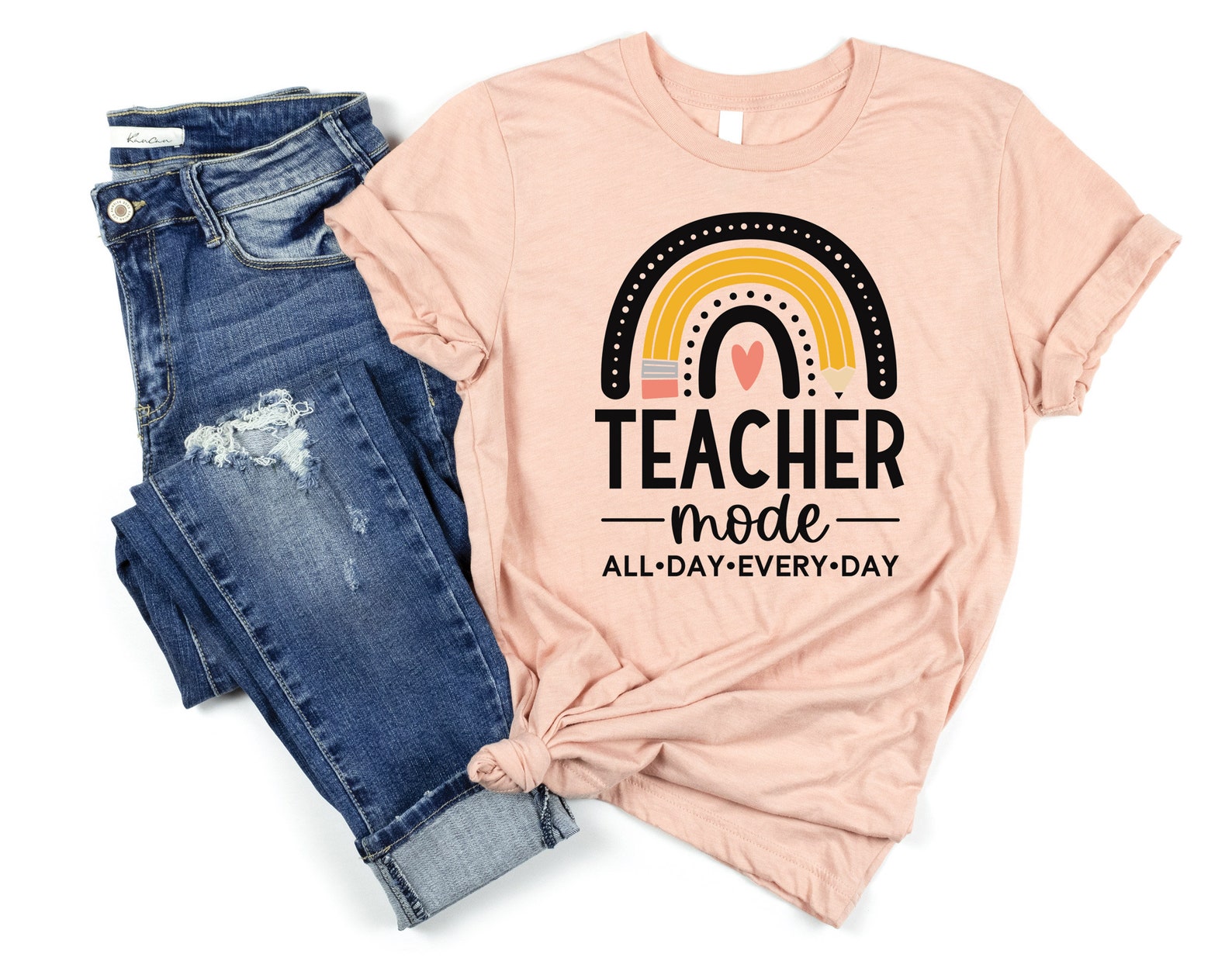 Teacher Mode SVG Teaching Mode Svg Teacher Rainbow Svg Gift - Etsy