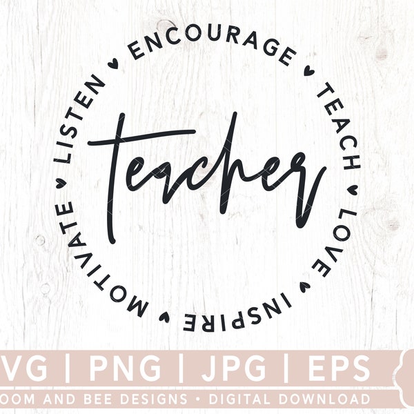 Teach Motivate Inspire Svg - Etsy