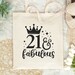 21 and Fabulous, 21st Birthday Design Silhouette, SVG PNG File, Digital ...