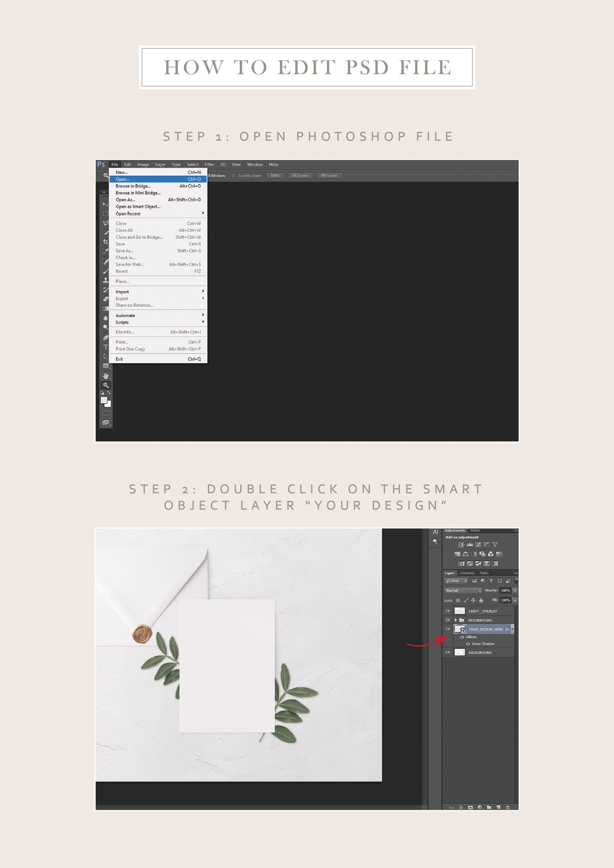 Wedding Invitation Card Mockup With Vellum Paper Overlay | Etsy