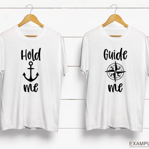 Couples Matching Shirts SVG Bundle, T-shirt Making Svg, Svg for Couple ...