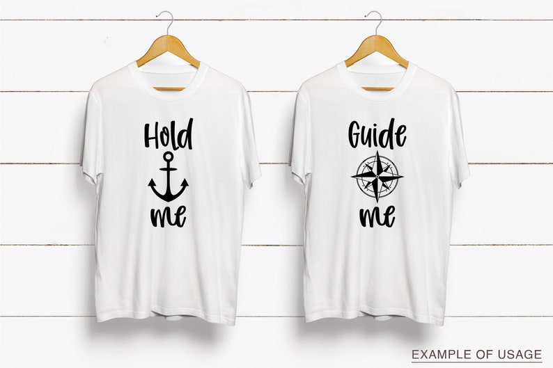 Couples Matching Shirts SVG Bundle T-shirt Making Svg Svg - Etsy