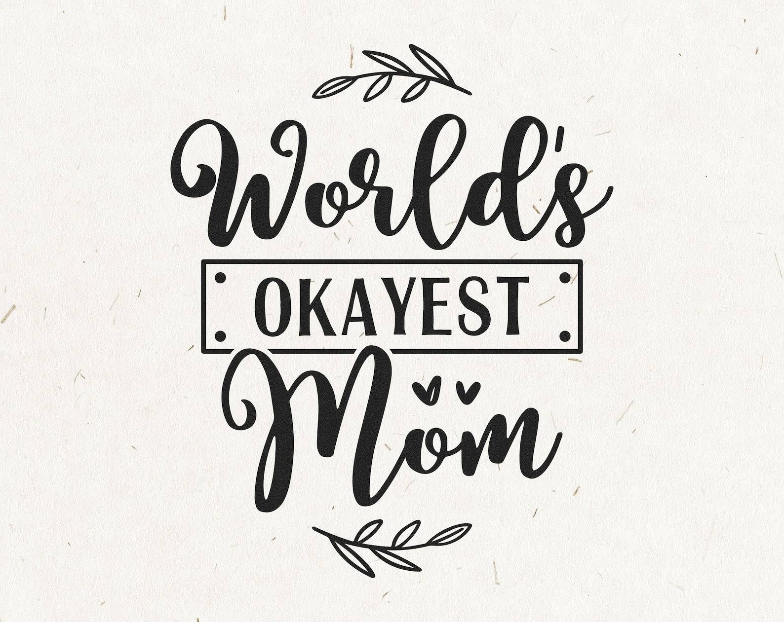 World's Okayest Mom SVG Okay Mom Svg Mothers Day SVG | Etsy
