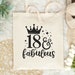18 and Fabulous 18th Birthday Design Silhouette SVG PNG - Etsy