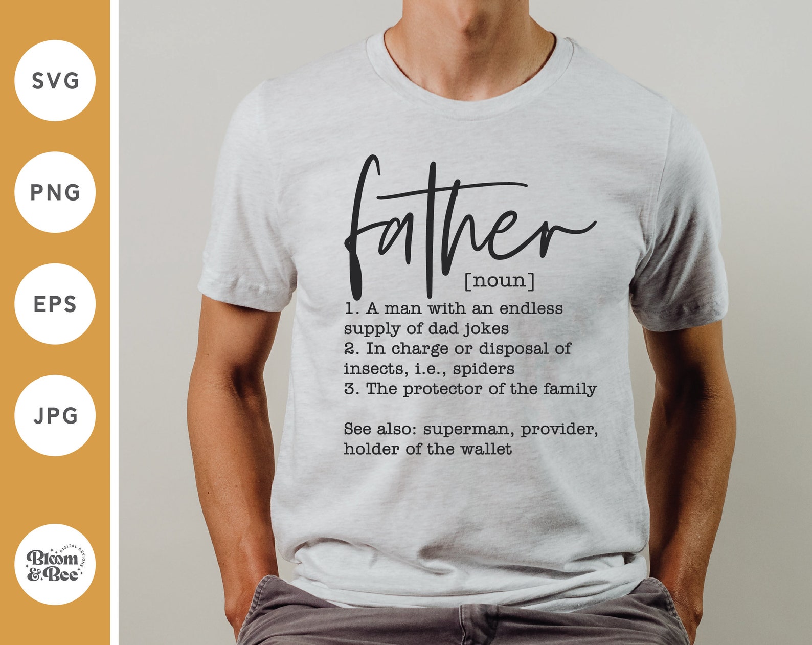 Father Definition Svg Father Svg Png Father's Day Svg - Etsy Canada