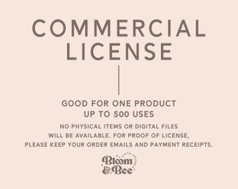 Commercial License - Etsy