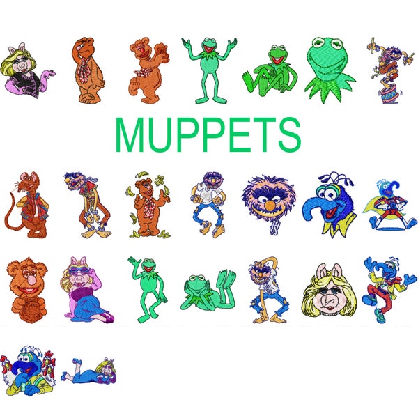 Embroidery Designs Muppets - Etsy