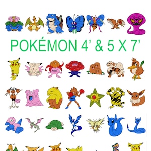 35 Pokémon Machine Embroidery Designs, Pokemon Embroidery, Pikachu ...