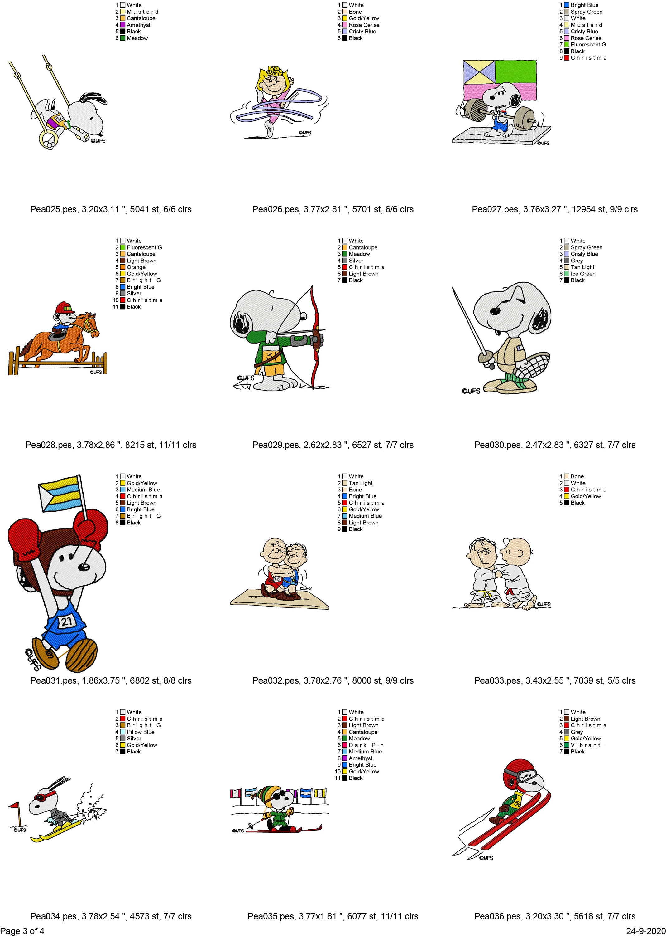 44 Snoopy Machine Embroidery Designs Peanuts Embroidery - Etsy