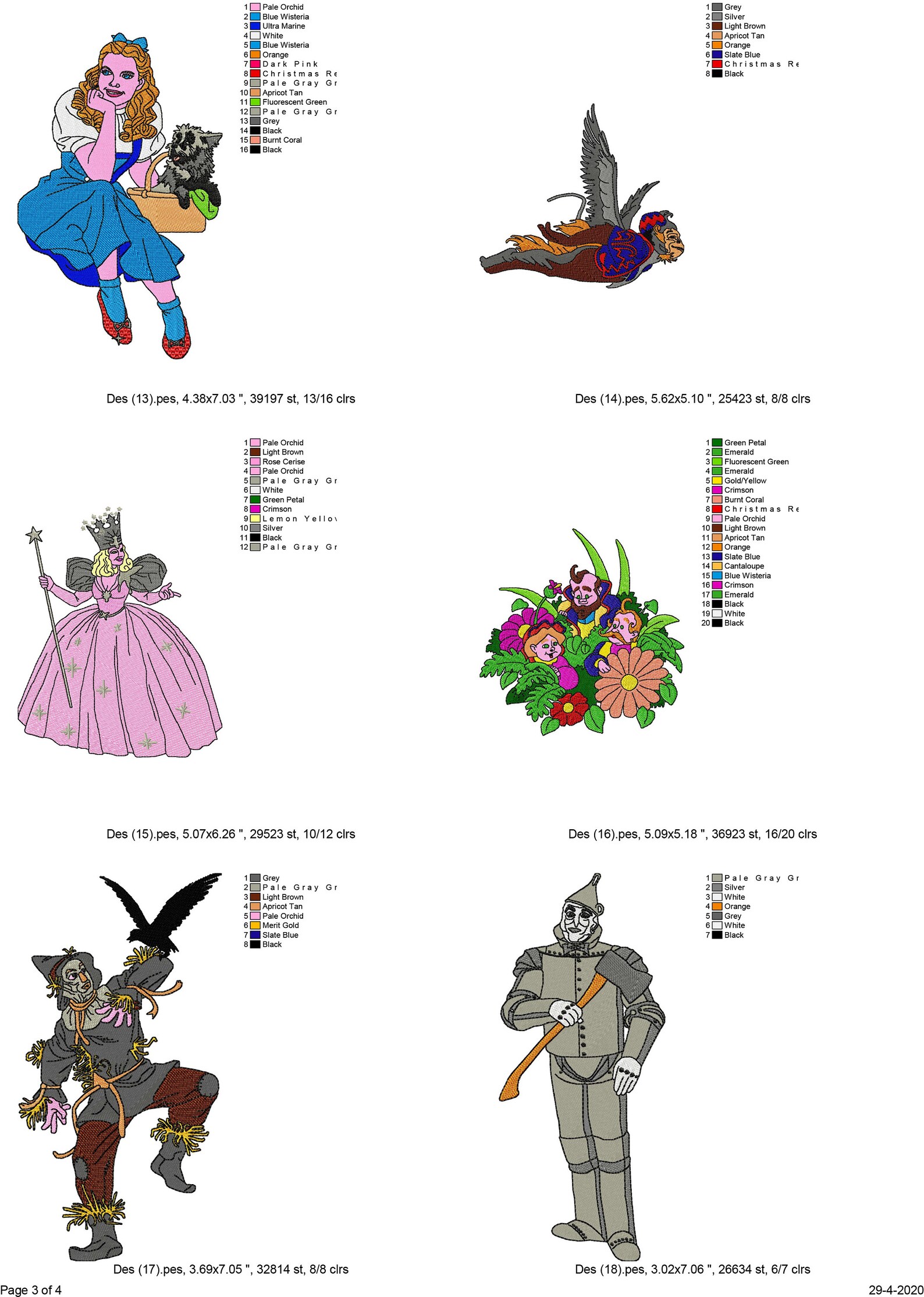 19 Wizard of Oz Machine Embroidery Designs, Cowardly Lion Embroidery ...