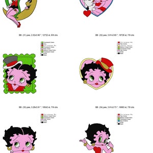 46 Betty Boop Machine Embroidery Designs, Betty Boop Embroidery, Pinup ...