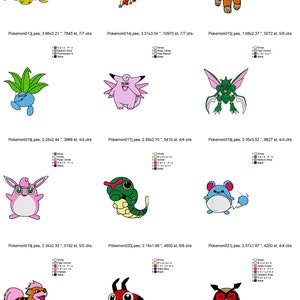 35 Pokémon Machine Embroidery Designs, Pokemon Embroidery, Team Rocket ...