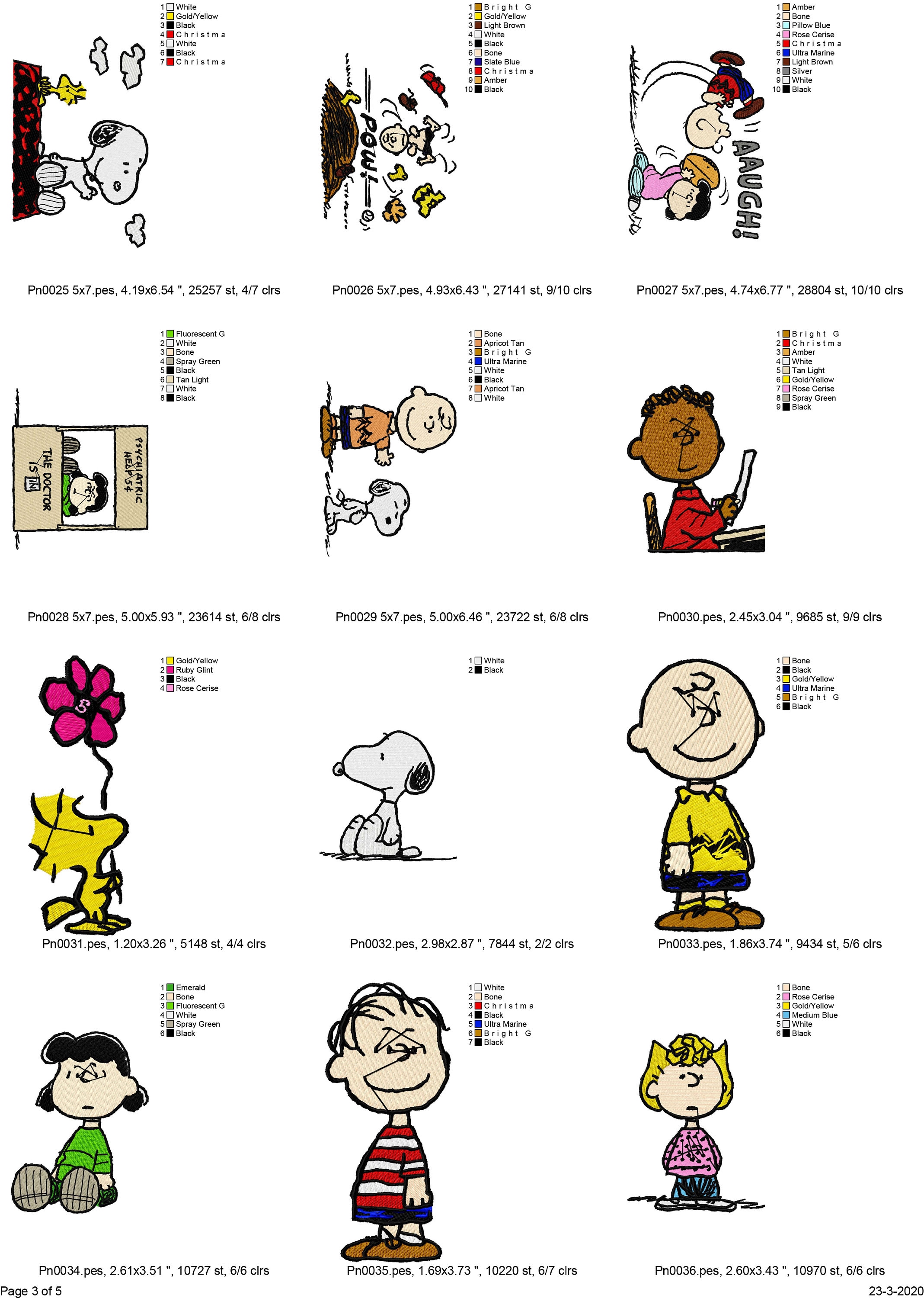60 Snoopy Machine Embroidery Designs Large Peanuts Pattern - Etsy