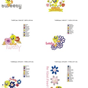 20 Tweety Machine Embroidery Designs, Tweety Bird Embroidery, Looney ...