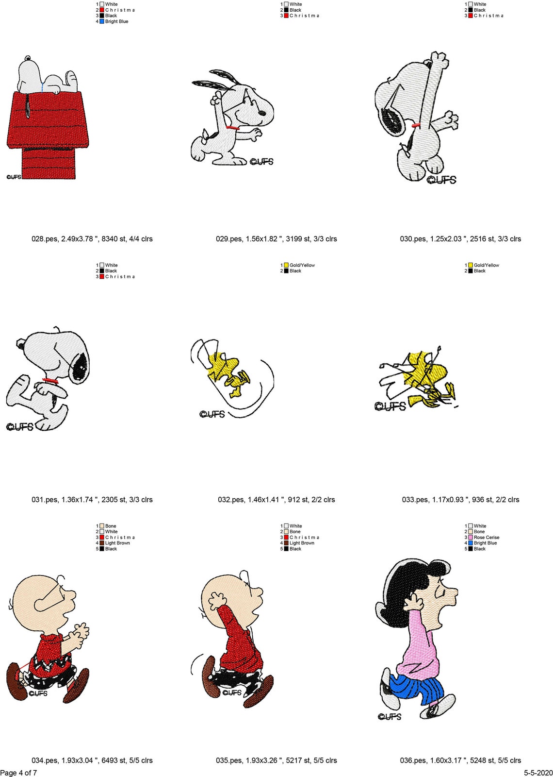 55 Snoopy Machine Embroidery Designs Peanuts Embroidery - Etsy