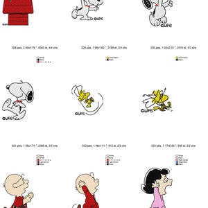 55 Snoopy Machine Embroidery Designs, Peanuts Embroidery, Woodstock ...