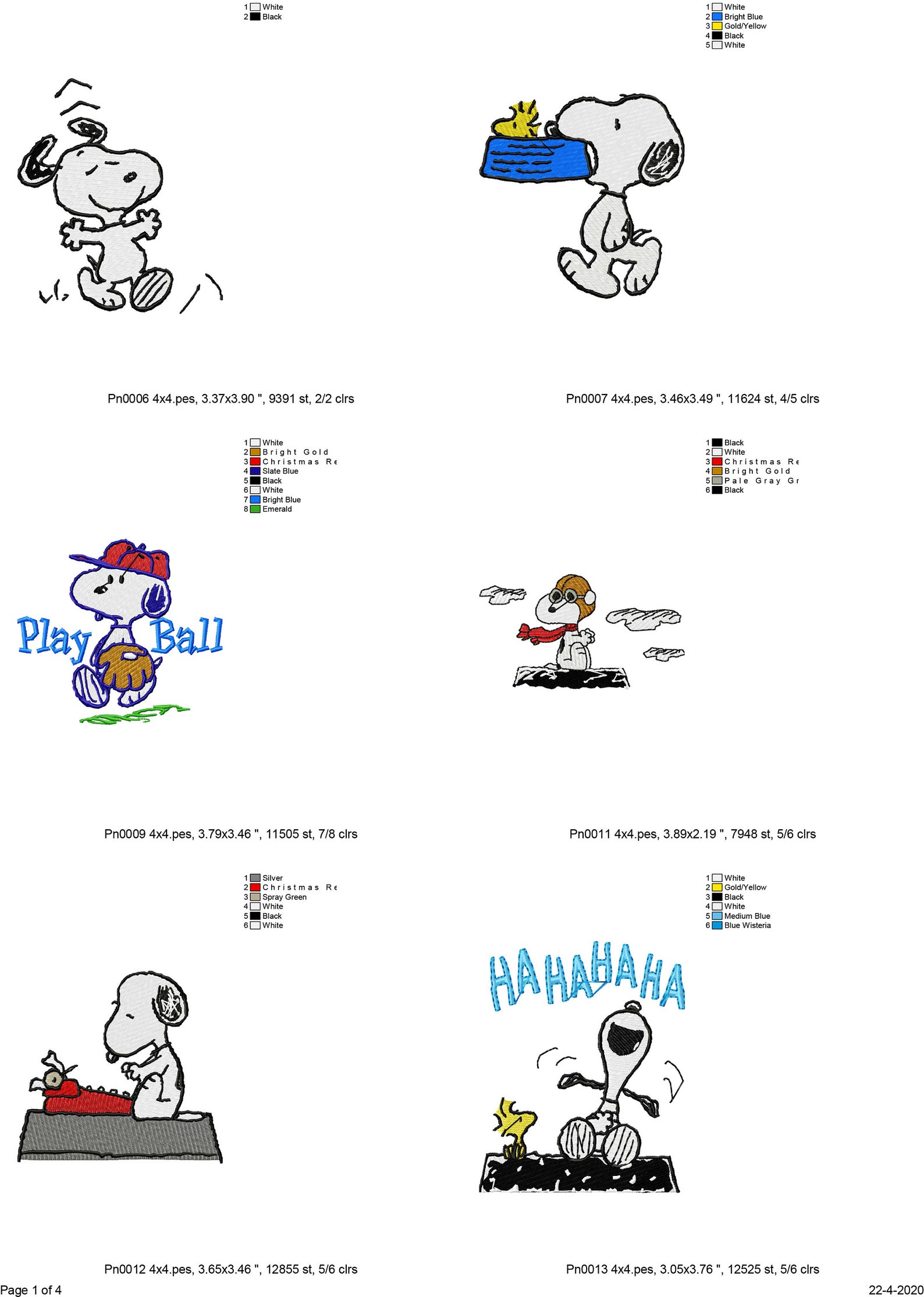 20 Snoopy Machine Embroidery Designs Peanuts Embroidery - Etsy