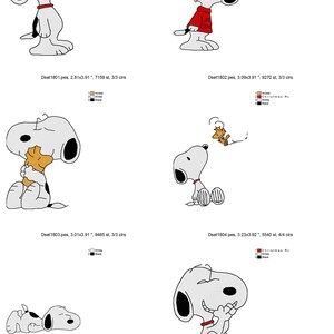 20 Snoopy Machine Embroidery Designs, Peanuts Embroidery Pattern ...