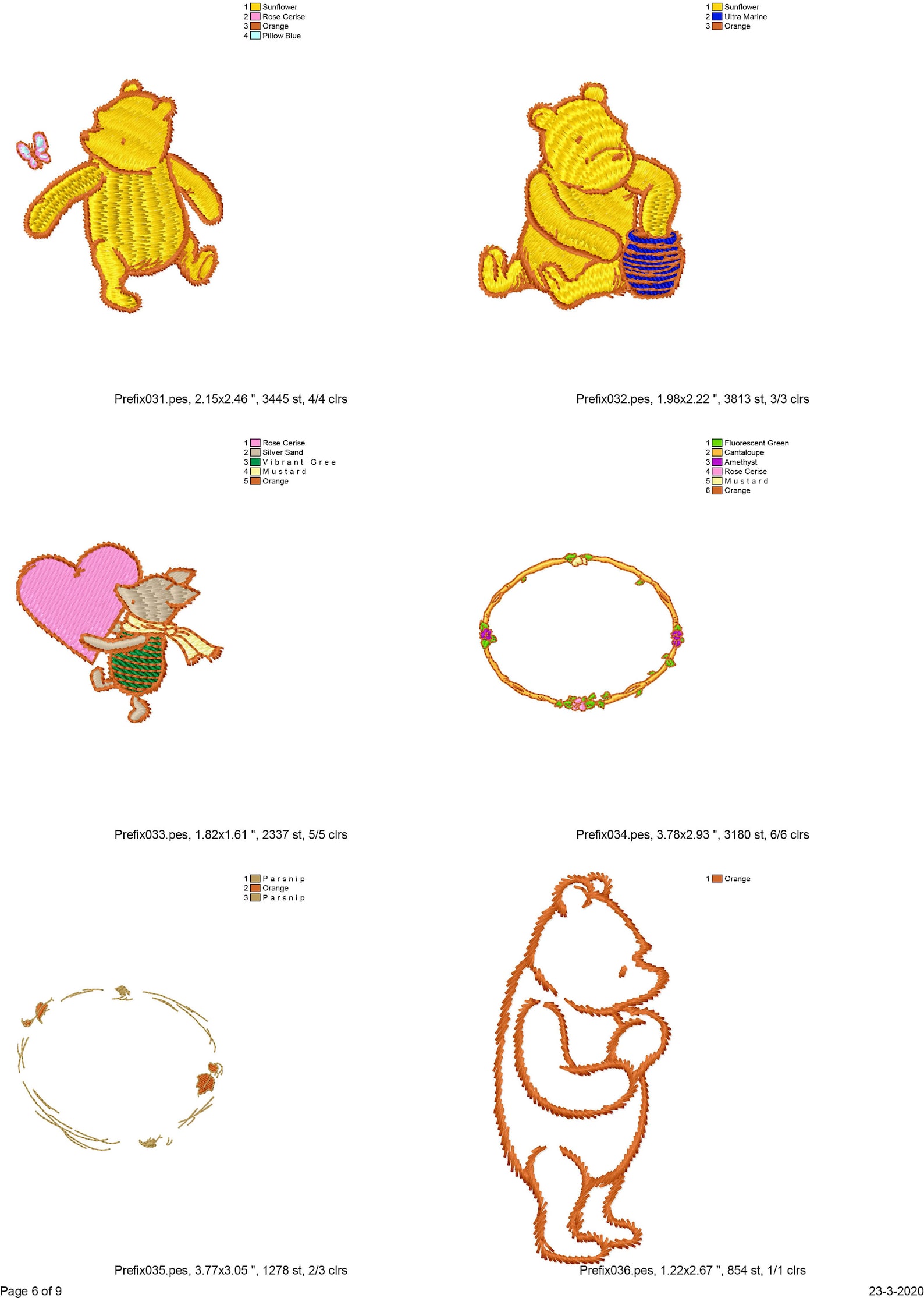 53 Classic Winnie the Pooh Machine Embroidery Designs Pooh | Etsy