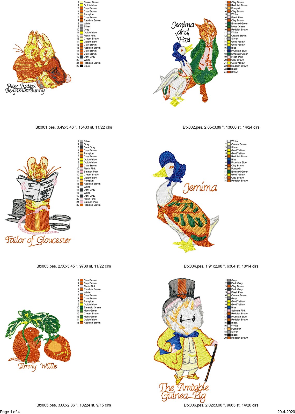 20 Beatrix Potter Machine Embroidery Designs Peter Rabbit - Etsy