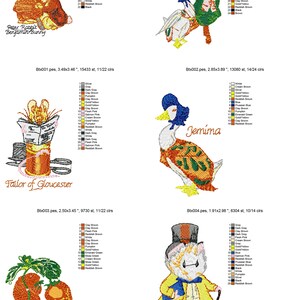 20 Beatrix Potter Machine Embroidery Designs, Peter Rabbit Embroidery ...