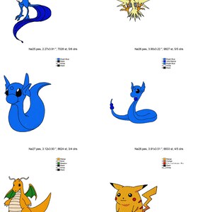 35 Pokémon Machine Embroidery Designs, Pokemon Embroidery, Pikachu ...
