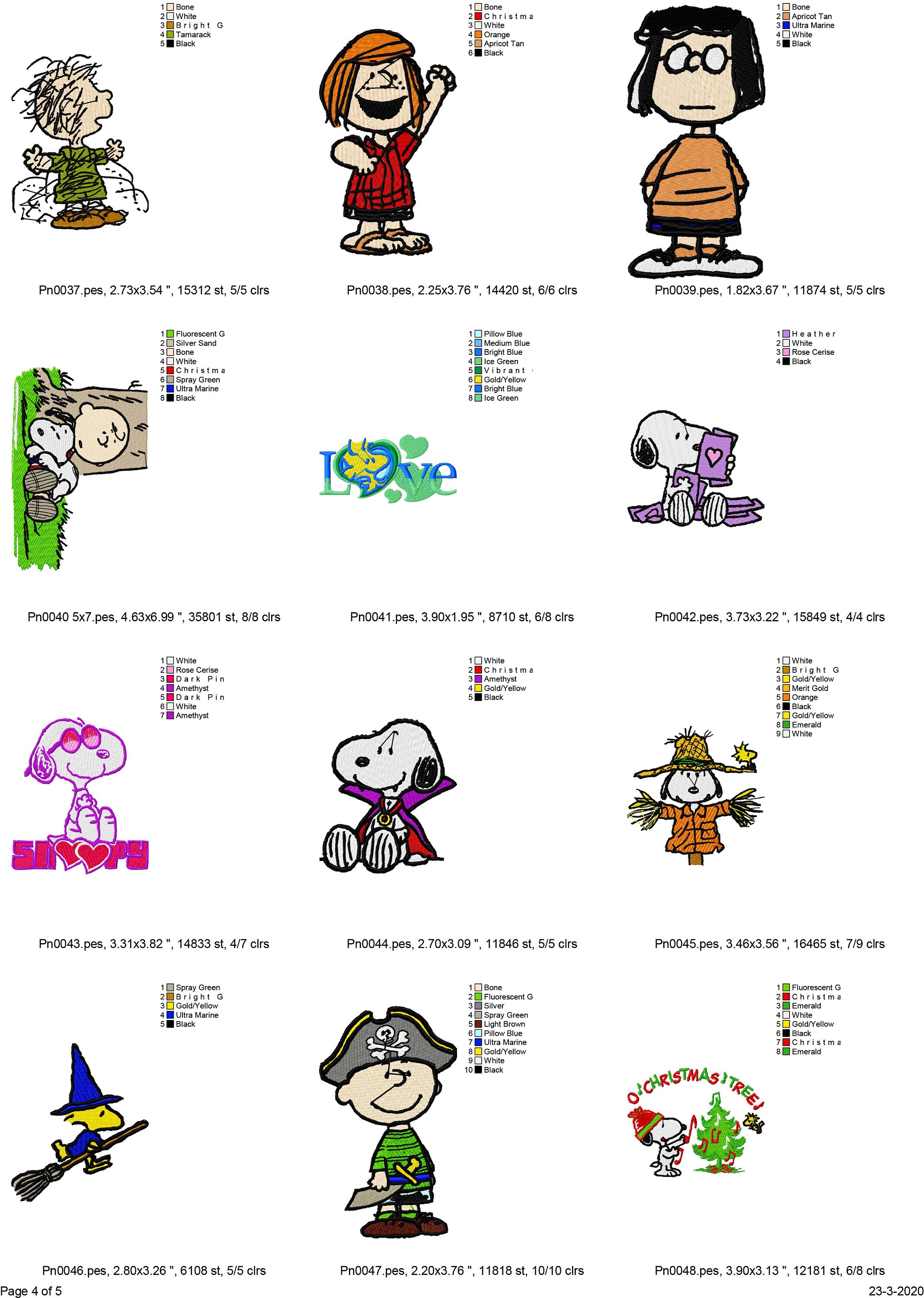 60 Snoopy Machine Embroidery Designs Large Peanuts Pattern - Etsy