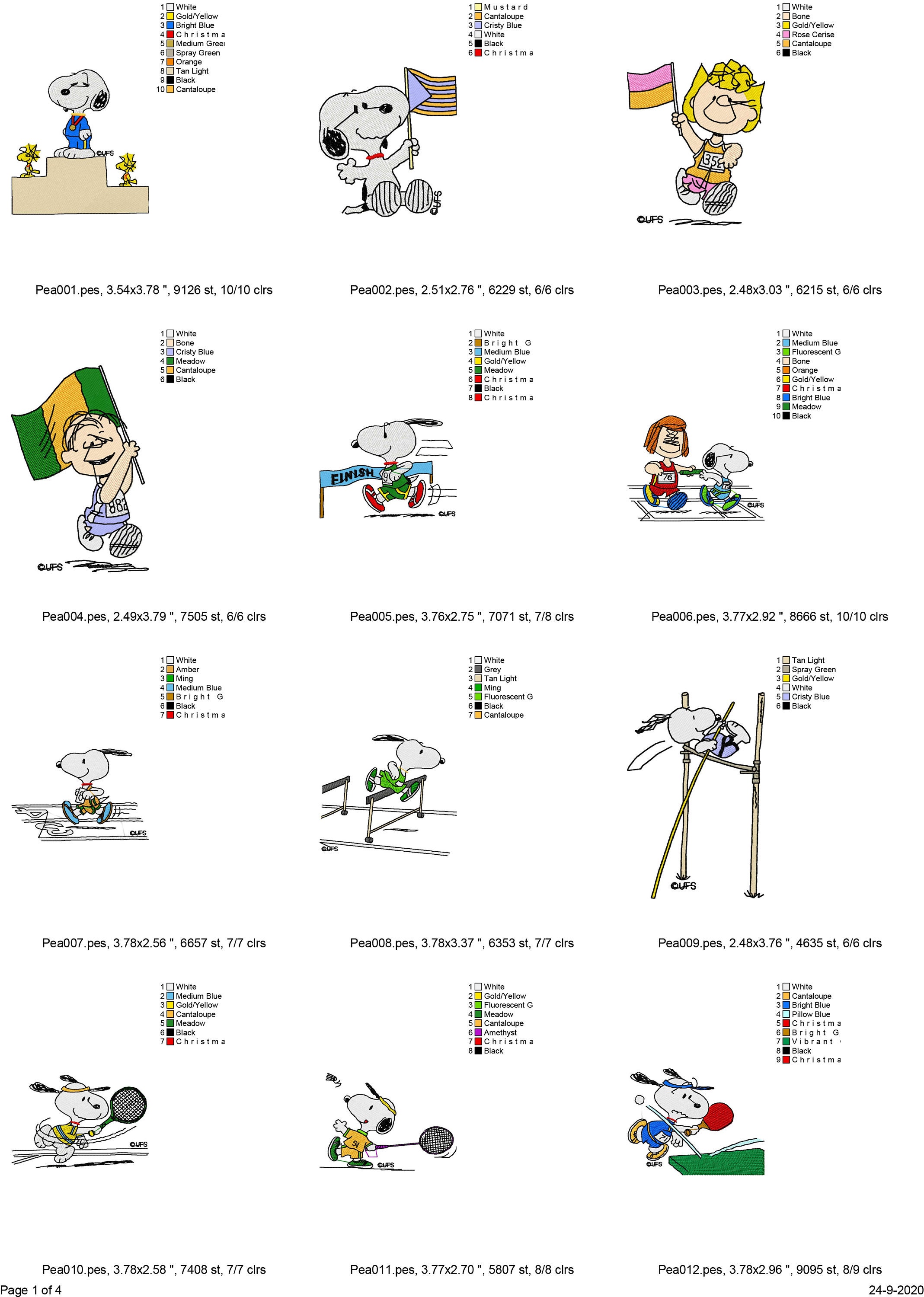 44 Snoopy Machine Embroidery Designs Peanuts Embroidery - Etsy