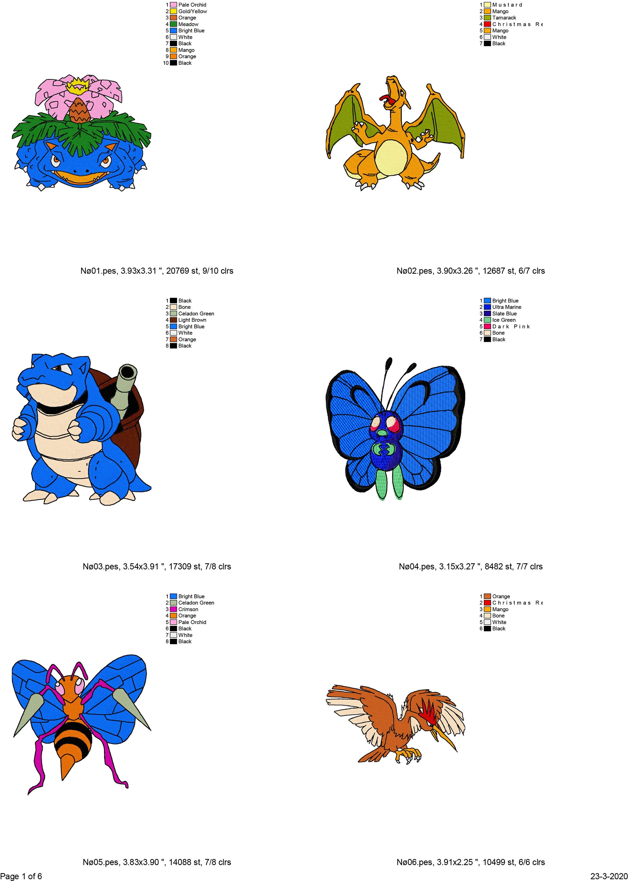 35 Pokémon Machine Embroidery Designs Pokemon Embroidery - Etsy