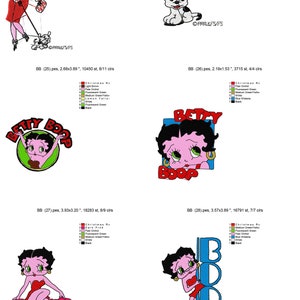 46 Betty Boop Machine Embroidery Designs, Betty Boop Embroidery, Pinup ...