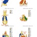 20 Beatrix Potter Machine Embroidery Designs, Peter Rabbit Embroidery ...