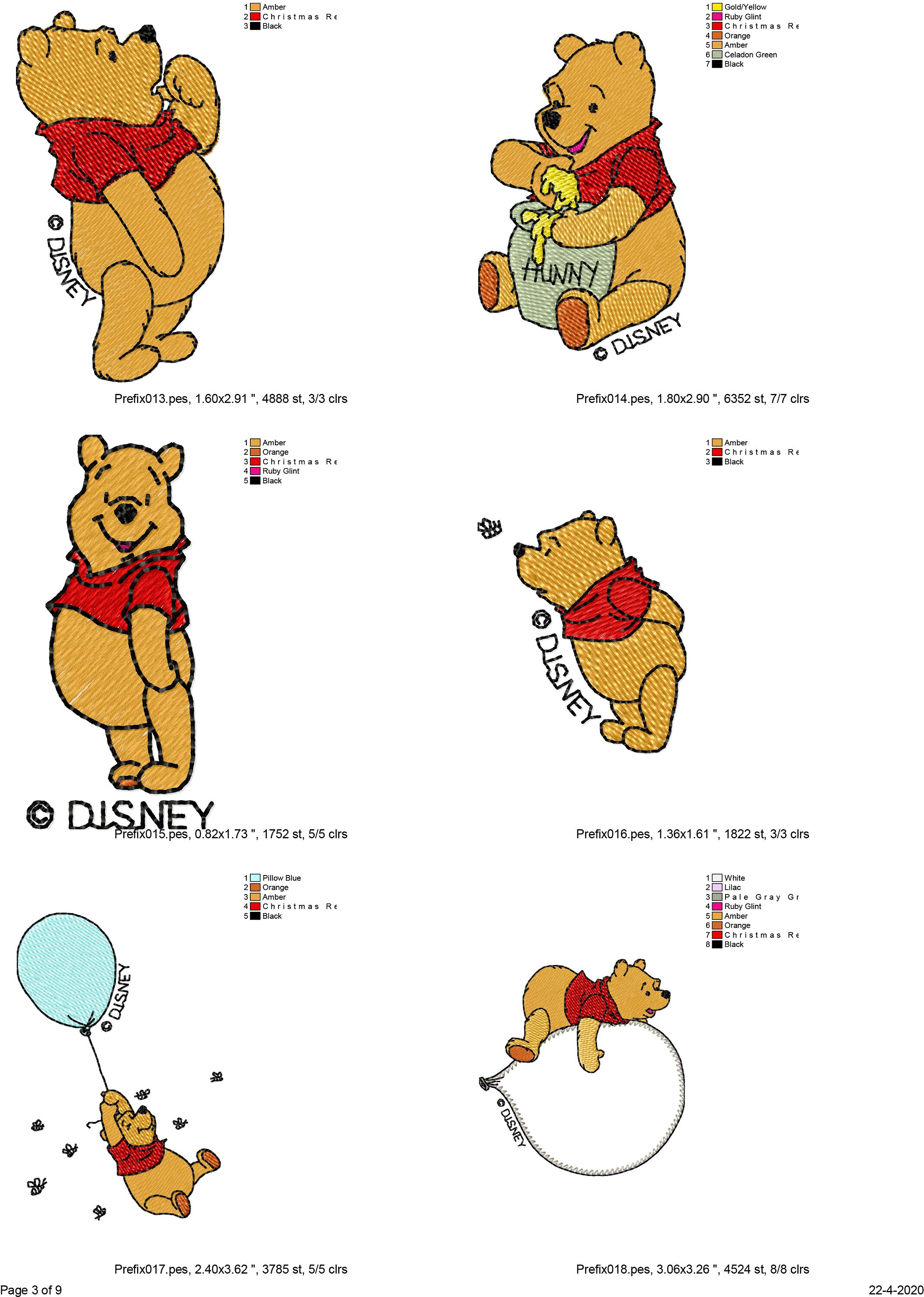 53 Disney Winnie the Pooh machine embroidery designs pooh | Etsy