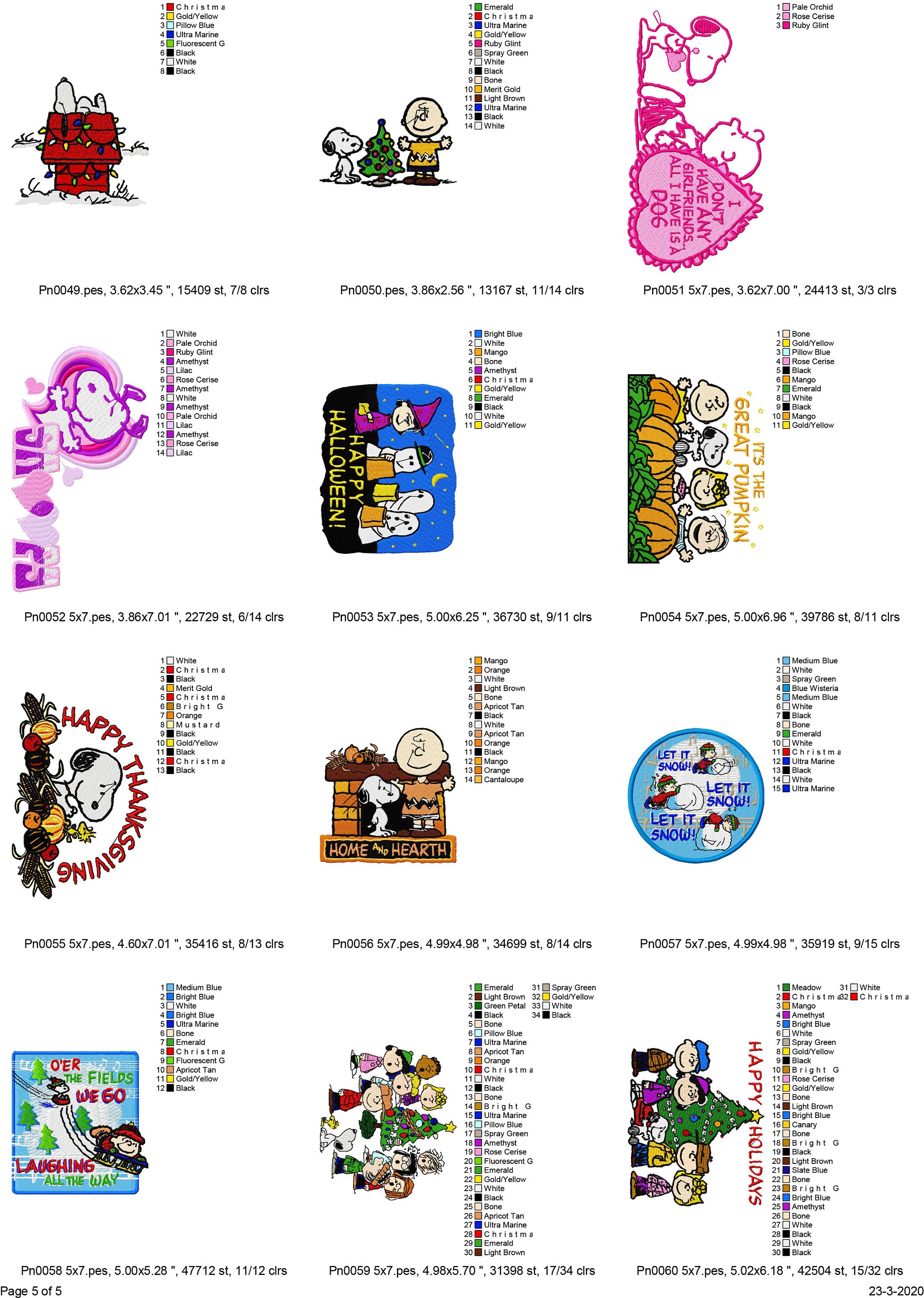 60 Snoopy Machine Embroidery Designs Large Peanuts Pattern - Etsy