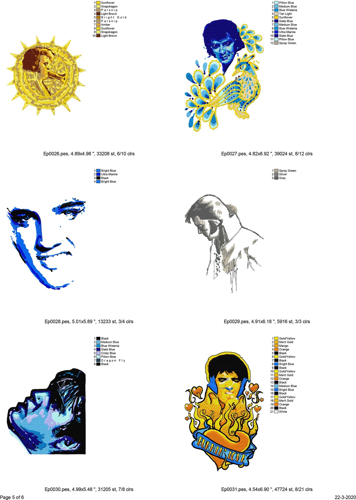 32 Elvis Presley Machine Embroidery Designs King of Rock N | Etsy