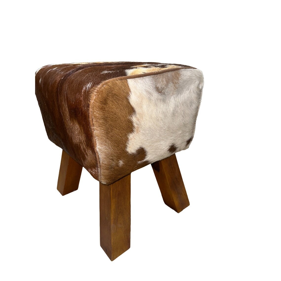 Leather Footstool, Pommel Horse Stool, Ottoman Footstool, Leather ...