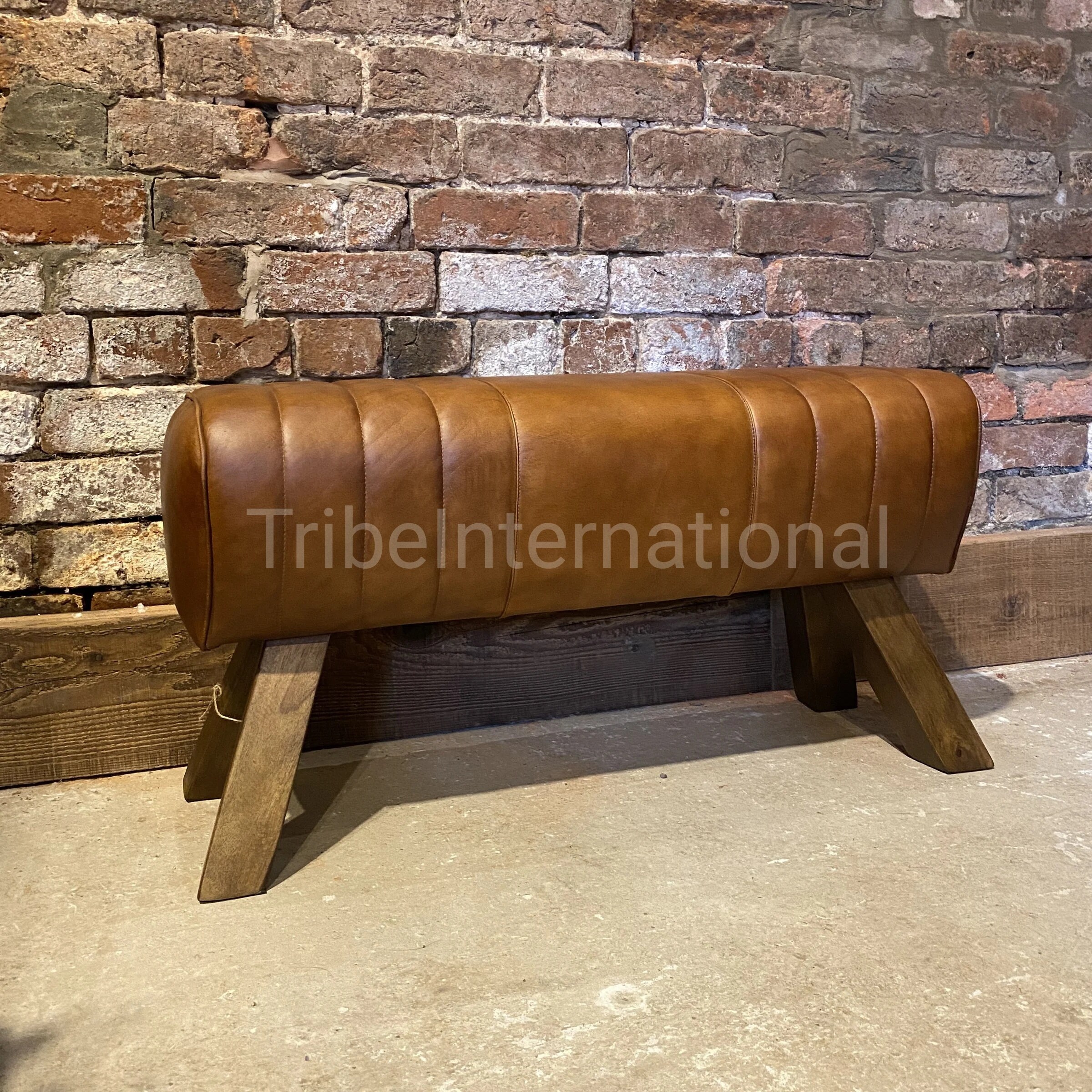 Leather Pommel Bench End of the Bench Gym Bench Entryway - Etsy