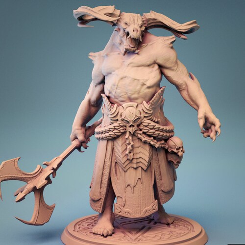 Orcus 3d Printed Miniature for Tabletop Rpgdungeons and - Etsy UK