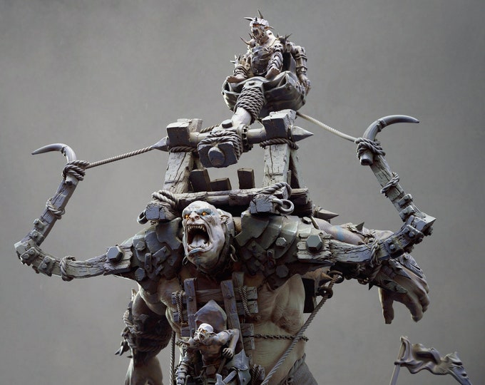 Siege Ogre 3d Printed Miniature for Tabletop Rpg|dungeons and Dragons ...