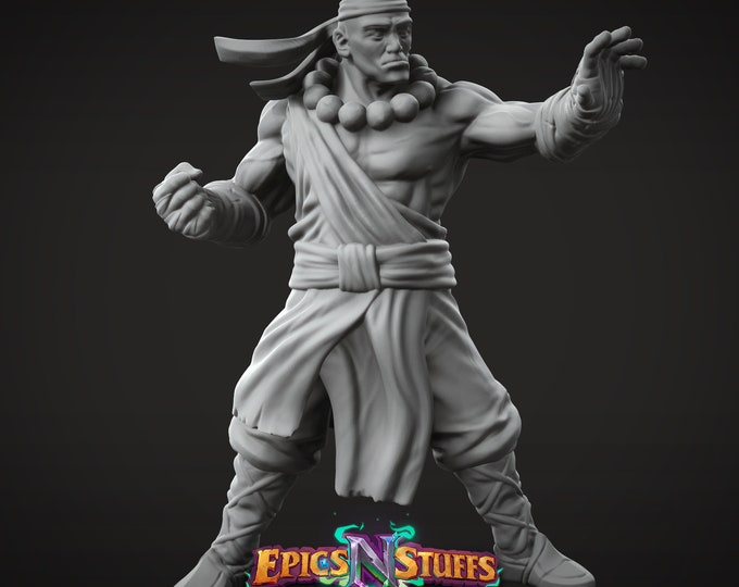 Human Female Monk Heroes and Npcs 32mm 28mm Miniatures for Tabletop ...