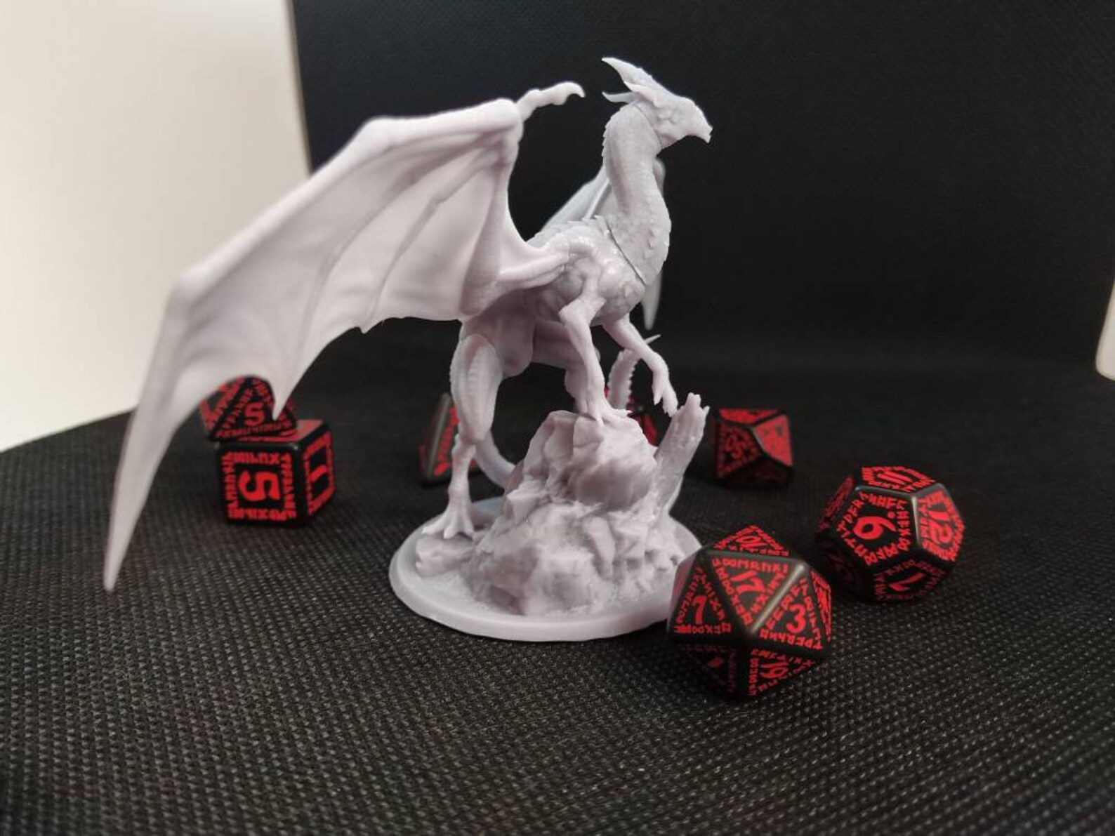 White Dragon 3d Printed Miniature for Tabletop Rpgsdungeon - Etsy UK