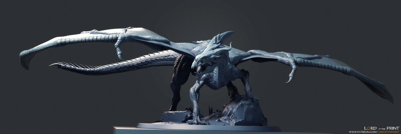 White Dragon 3d Printed Miniature for Tabletop Rpgsdungeon - Etsy UK