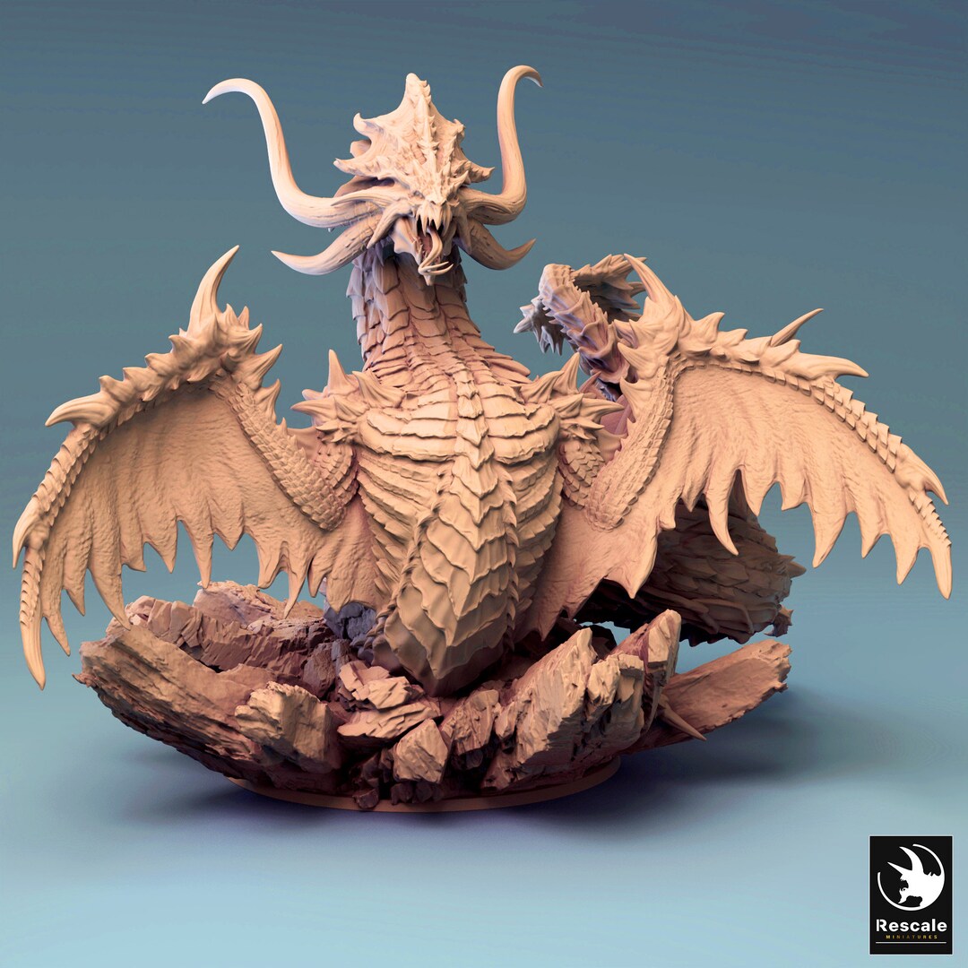Water Leviathan 3d Printed Miniature for Tabletop Rpgs|dungeons and ...