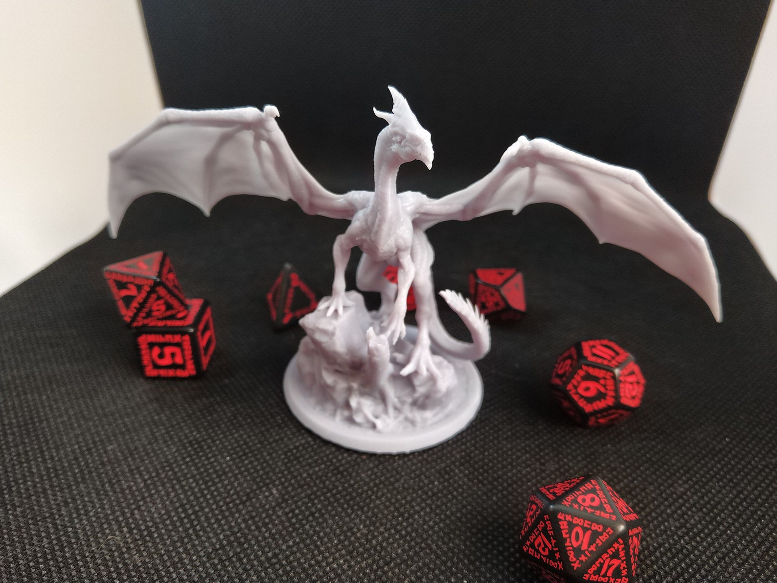 White Dragon 3d Printed Miniature for Tabletop Rpgsdungeon - Etsy UK
